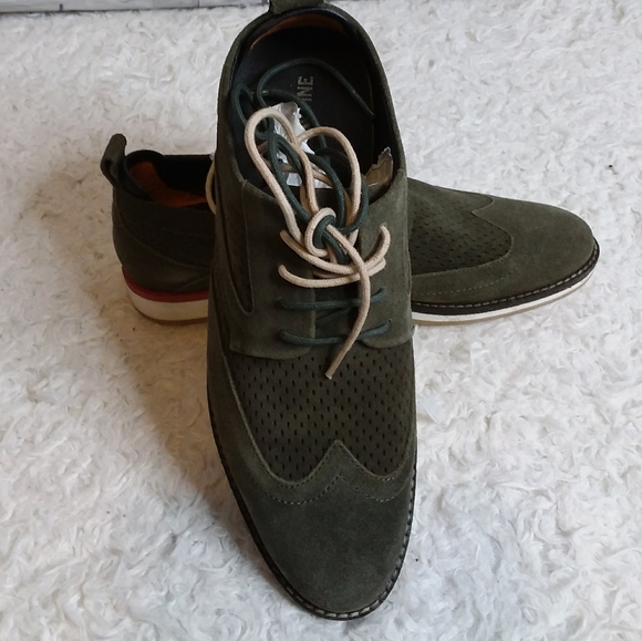 Thomas & Vine | Shoes | Thomas Vine Jett Olive Green Suede Leather ...